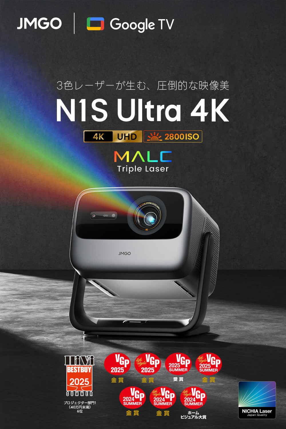 【Netflix対応】JMGO N1S Ultra 4K – JMGO（ジェイエムゴー）- JMGO プロジェクター日本公式